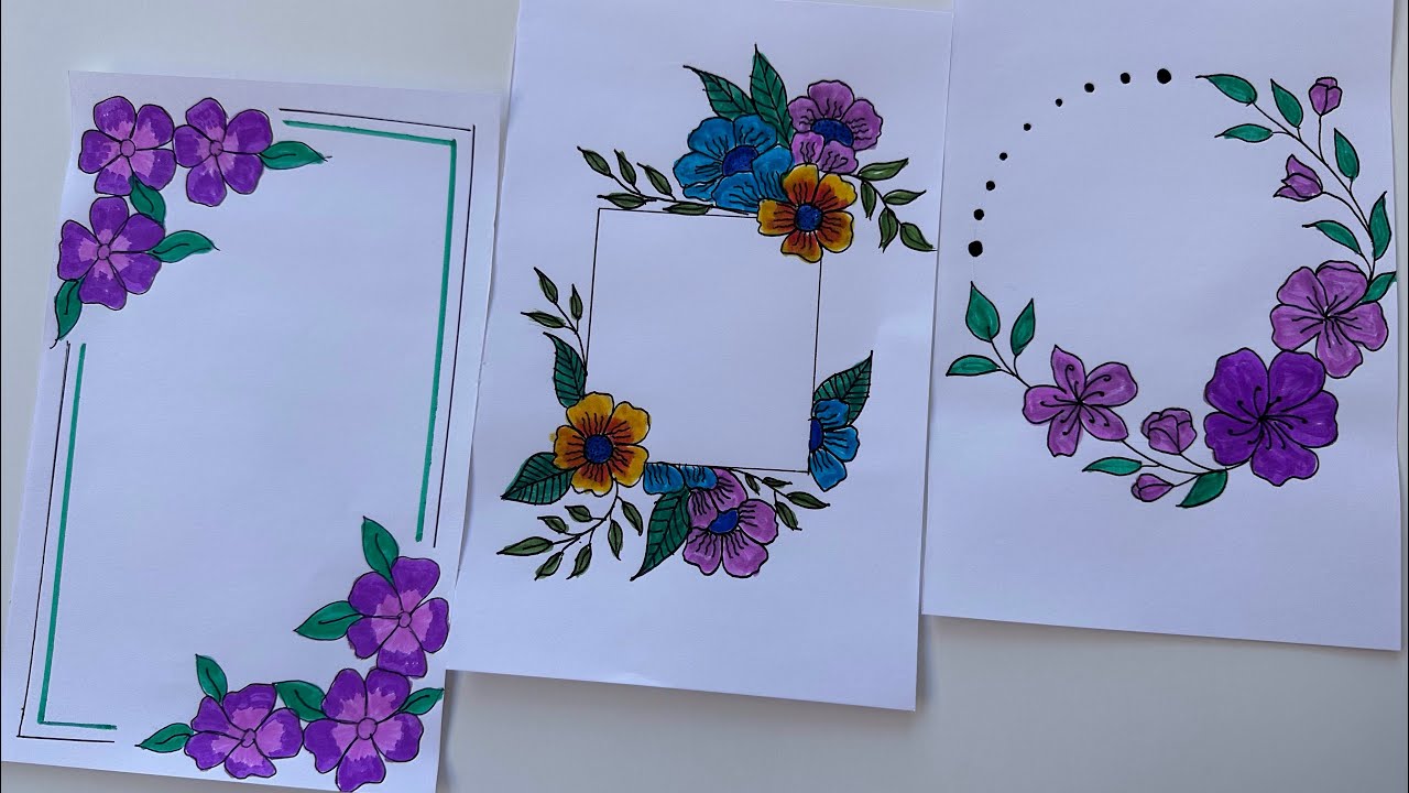 Border designs for project | assignment front page decoration ideas ...