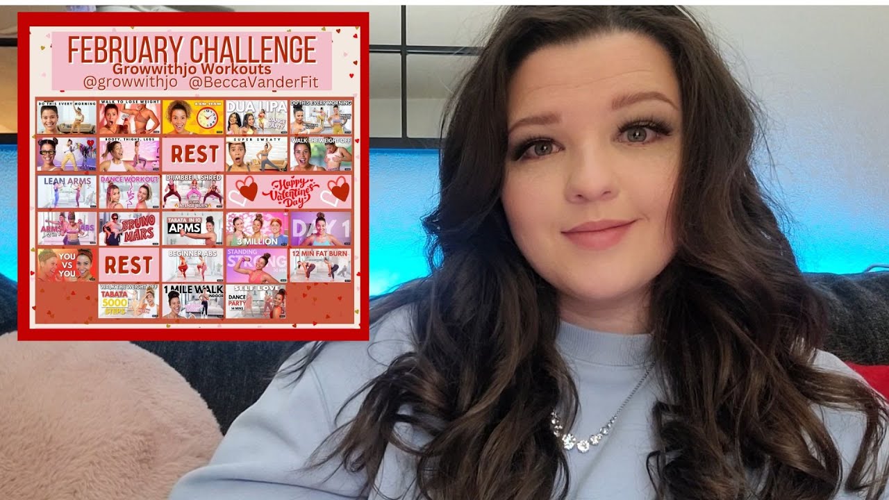 FEBRUARY GROWWITHJO CHALLENGE! | 70 POUND WEIGHT LOSS JOURNEY - YouTube