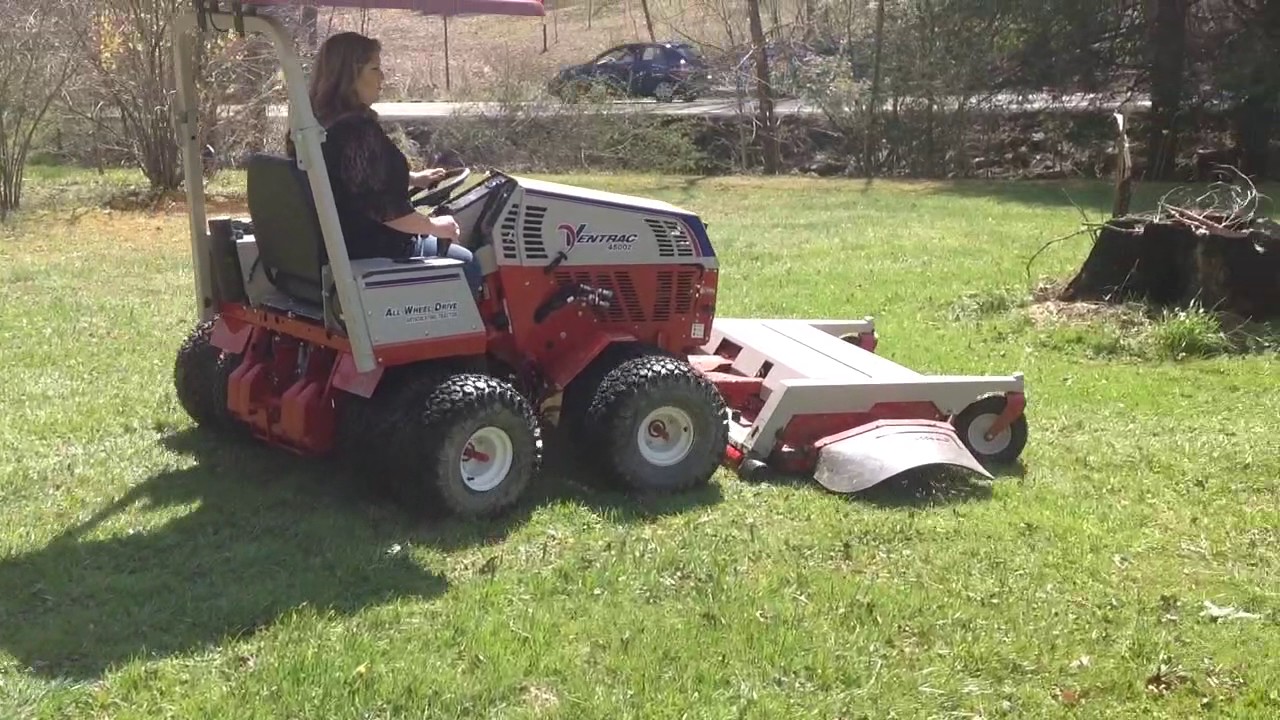 trying out the new ventrac - YouTube