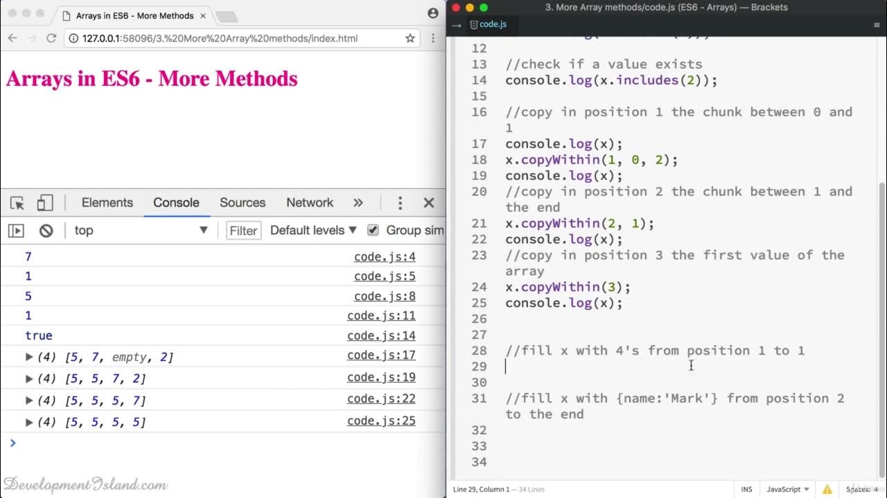 29. More Array Methods - Modern JavaScript ES6 - YouTube 29. More Array Methods - Modern JavaScript ES6 - YouTube