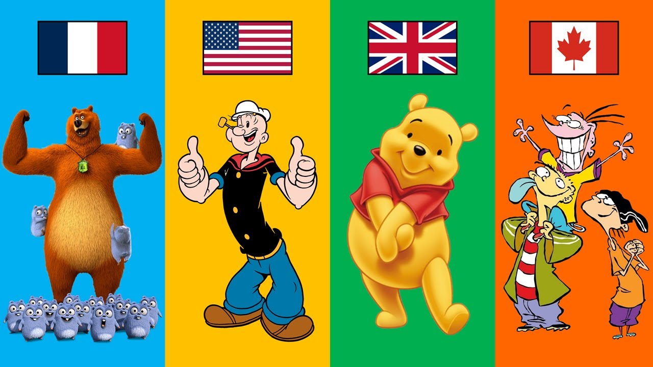 Cartoons From Different Countries | Pt.5 - YouTube