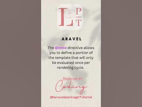 Once Directive in Laravel - YouTube