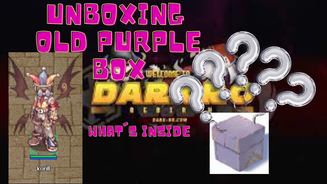 DarkRo Rebirth Unboxing Old Purple Box - YouTube