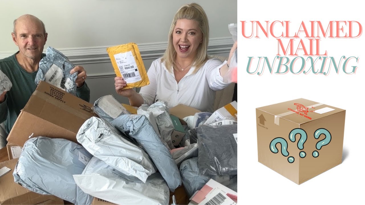 40lbs Of Unclaimed Mail / Returns Package Unboxing! | Amber Dawn - YouTube