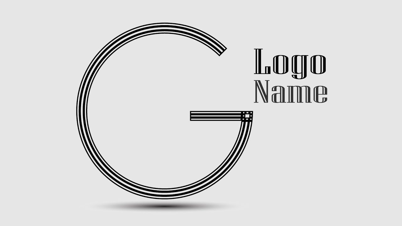 How to Make Custom Logo Letter G Tutorial | Adobe Illustrator - YouTube