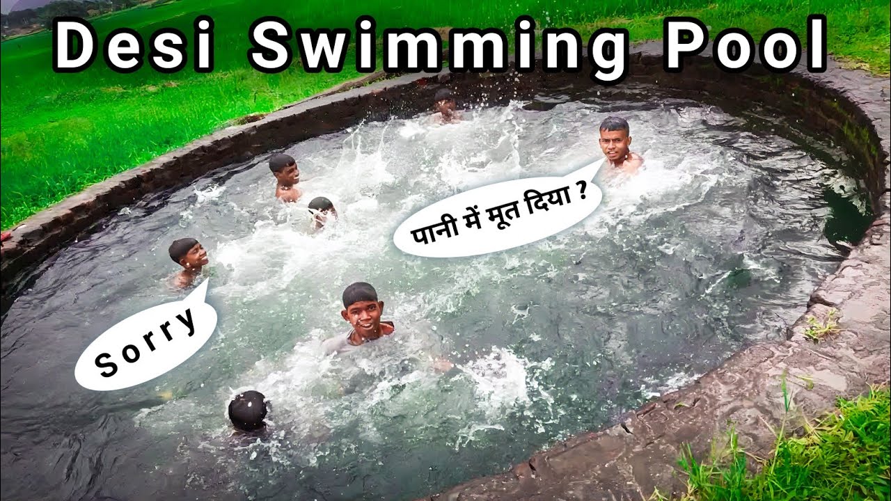 Desi Swimming Pool 💦| Village Life 😅| full enjoy with our friends 🤩 ...