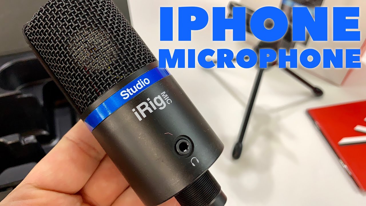 IK Multimedia iRig Studio Microphone is Plug and Play for iPhone - YouTube