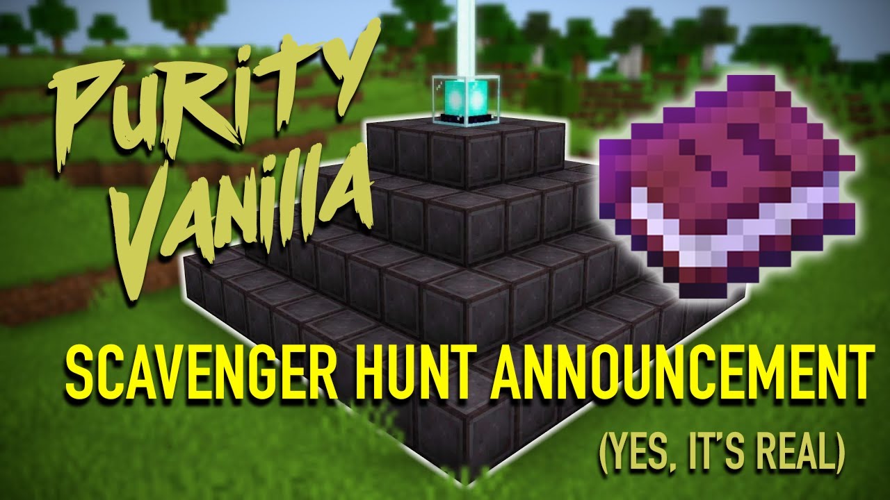 NETHERITE BEACON SCAVENGER HUNT (Purity Vanilla Minecraft Anarchy ...