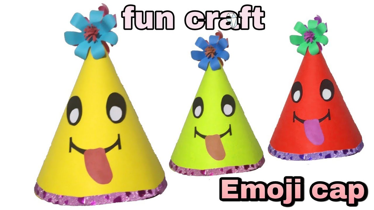 teaching material for English/ emoji craft ideas/ emotions craft/cap ...