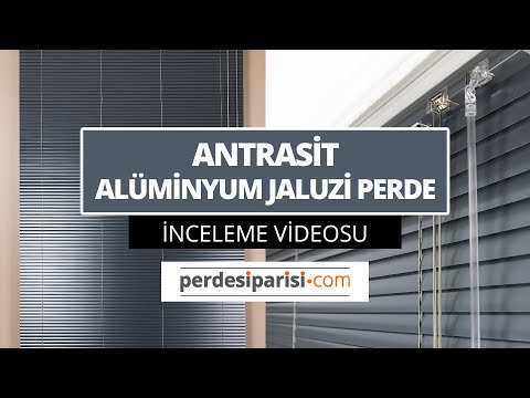 Antrasit Alüminyum Jaluzi Perde Videosu - PerdeSiparisi.com