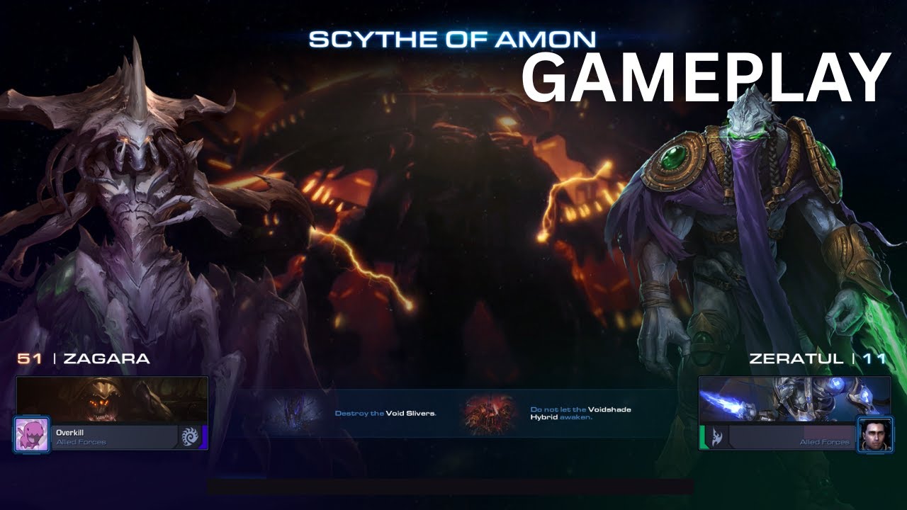 Starcraft II Co-op: Scythe of Amon with Zagara [GAMEPLAY] - YouTube