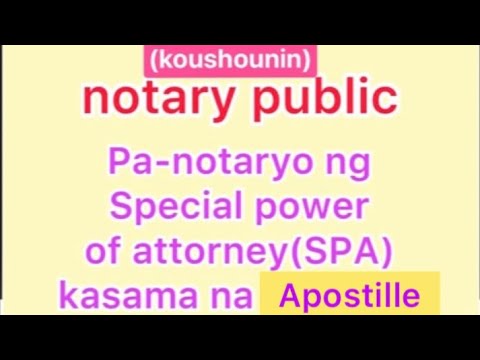 Notary,Apostille,SPA(Notaryo)Saan,How much?(Notary Public’s Off.near ...