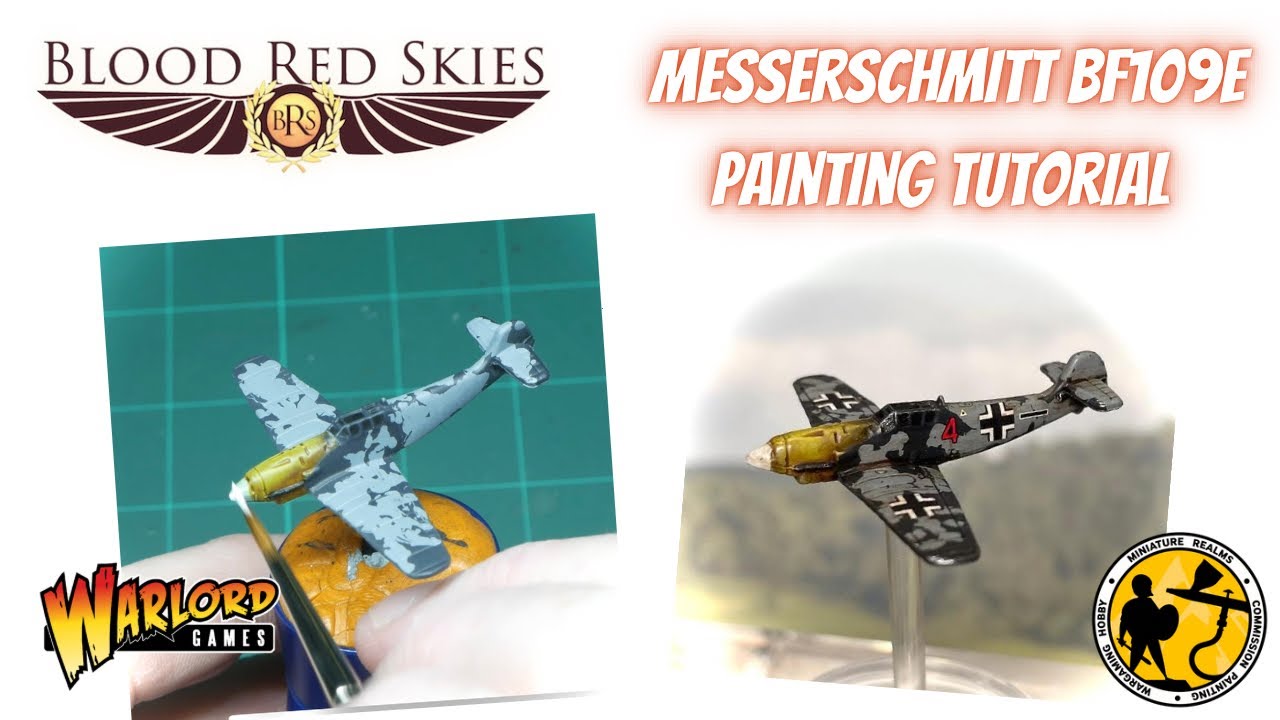 Warlord Games Blood Red Skies | Messerschmitt BF109E Painting Tutorial ...