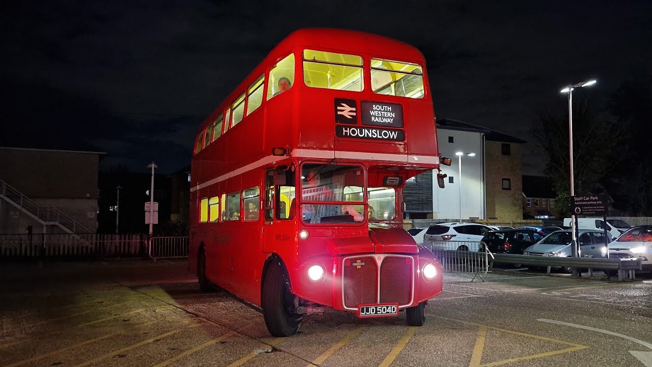 Red Routemaster AEC Routemaster JJD 504D (RML 2504) on Rail Replacement ...