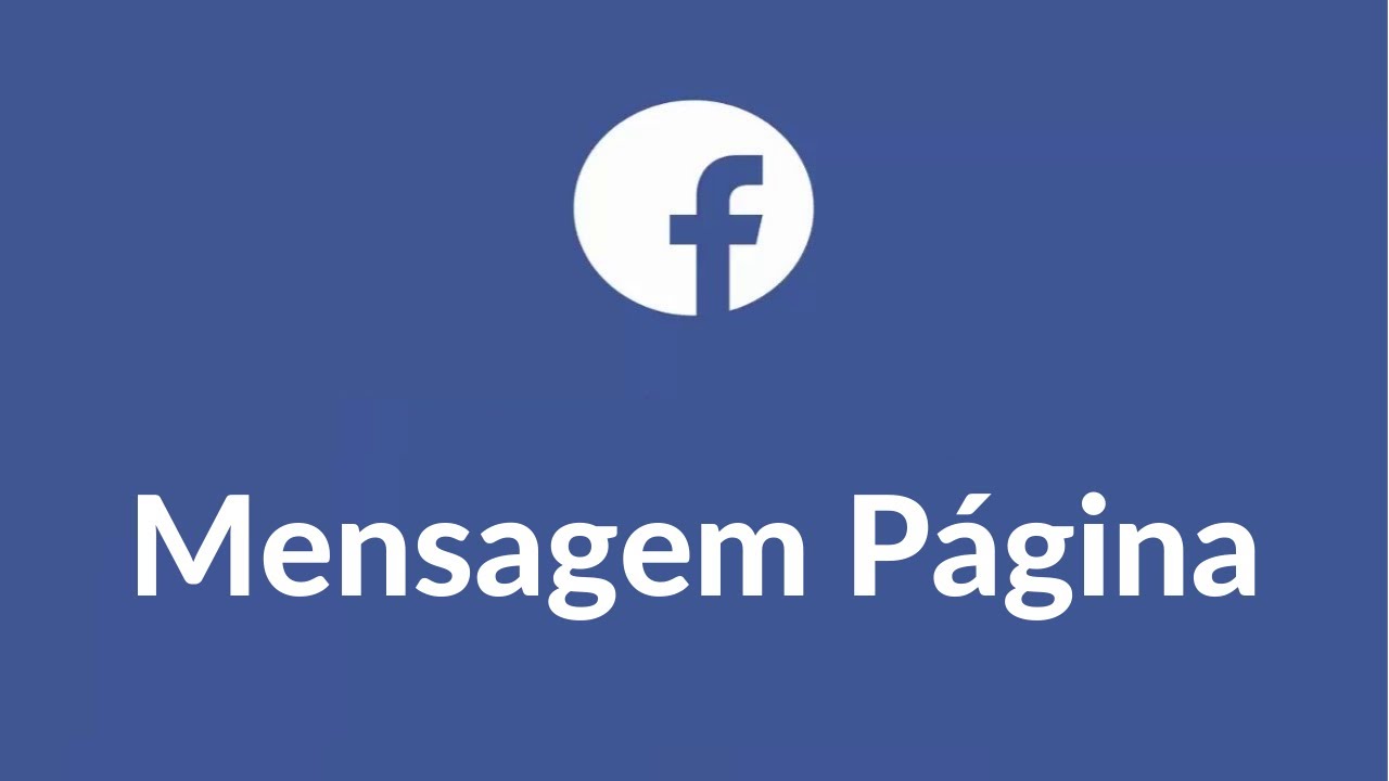 Como enviar mensagem pela Pagina do Facebook - YouTube