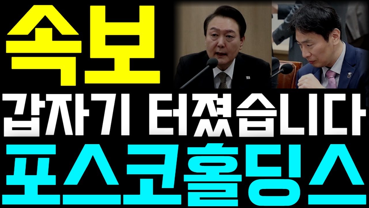 포스코홀딩스속보 Posco홀딩스 실시간 속보 뉴스 삼성전자 포스코홀딩스 박순혁 상한가 에코프로 주식