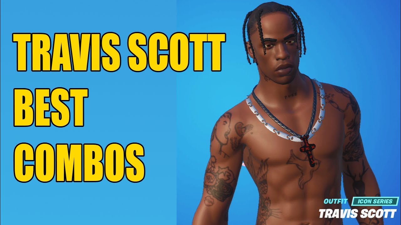 TRAVIS SCOTT Skin Best Combos in Fortnite - YouTube