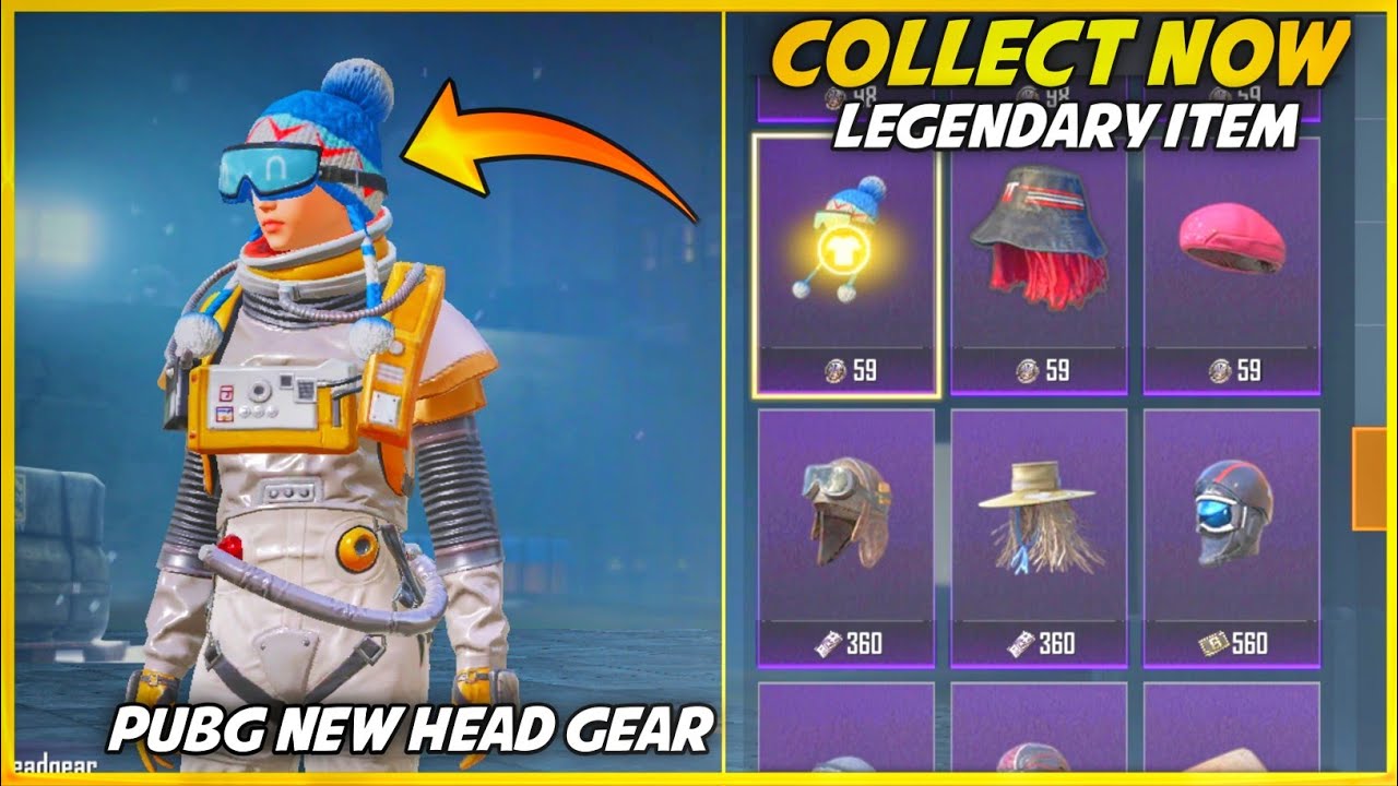 How to Collect this Headgear Legendary Items In Pubg Mobile-New Event ...