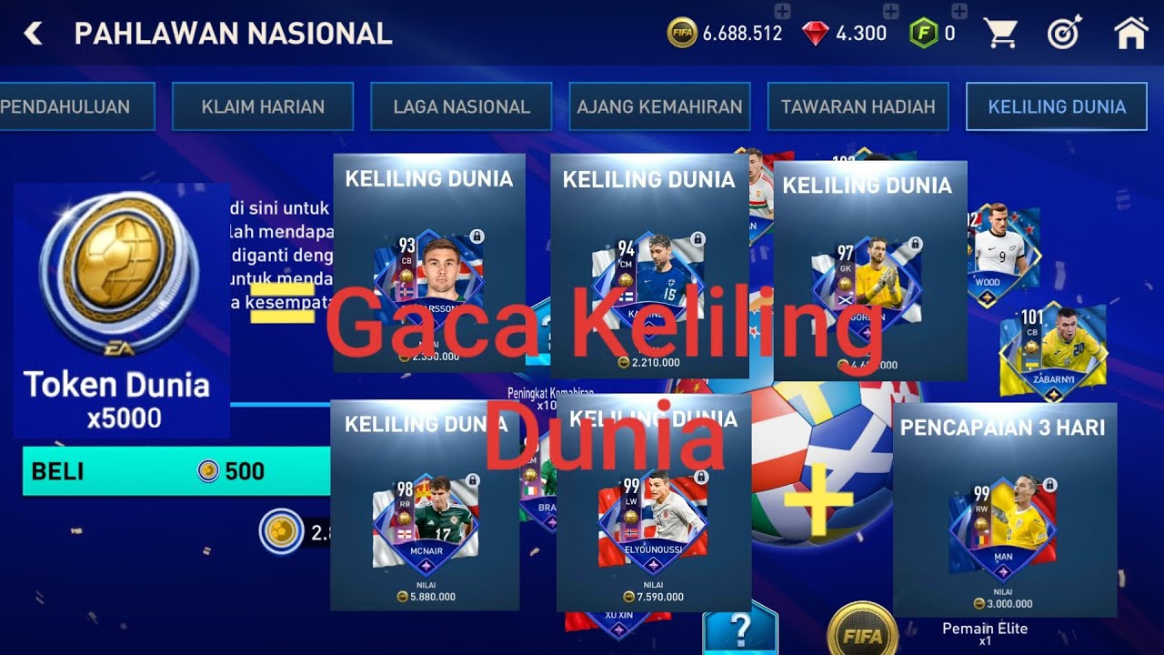 Gaca Keliling Dunia Fifa Mobile - YouTube