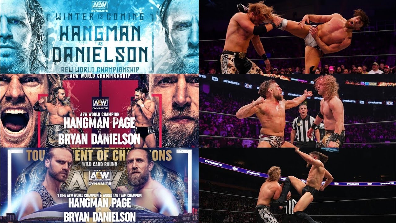 HANGMAN ADAM PAGE vs BRYAN DANIELSON: Best Moves Of The RIVALRY - YouTube