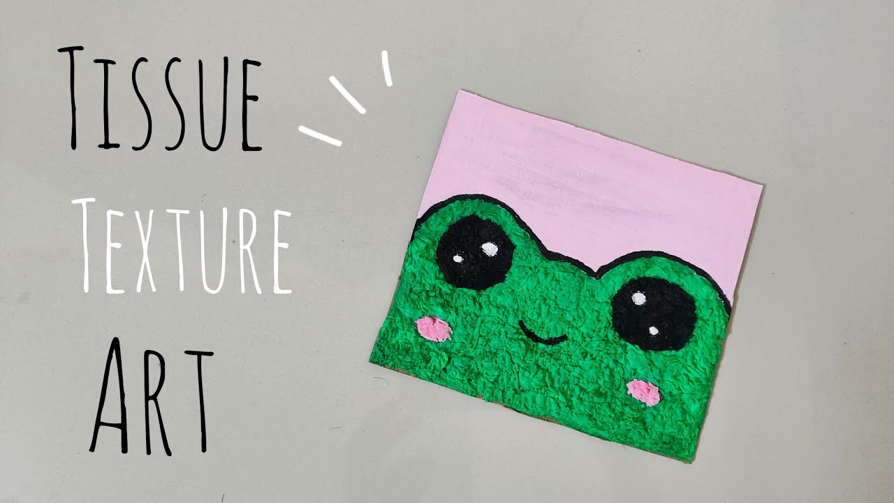 Tissue texture art | Tissue paper art | Step by step tissue art ...