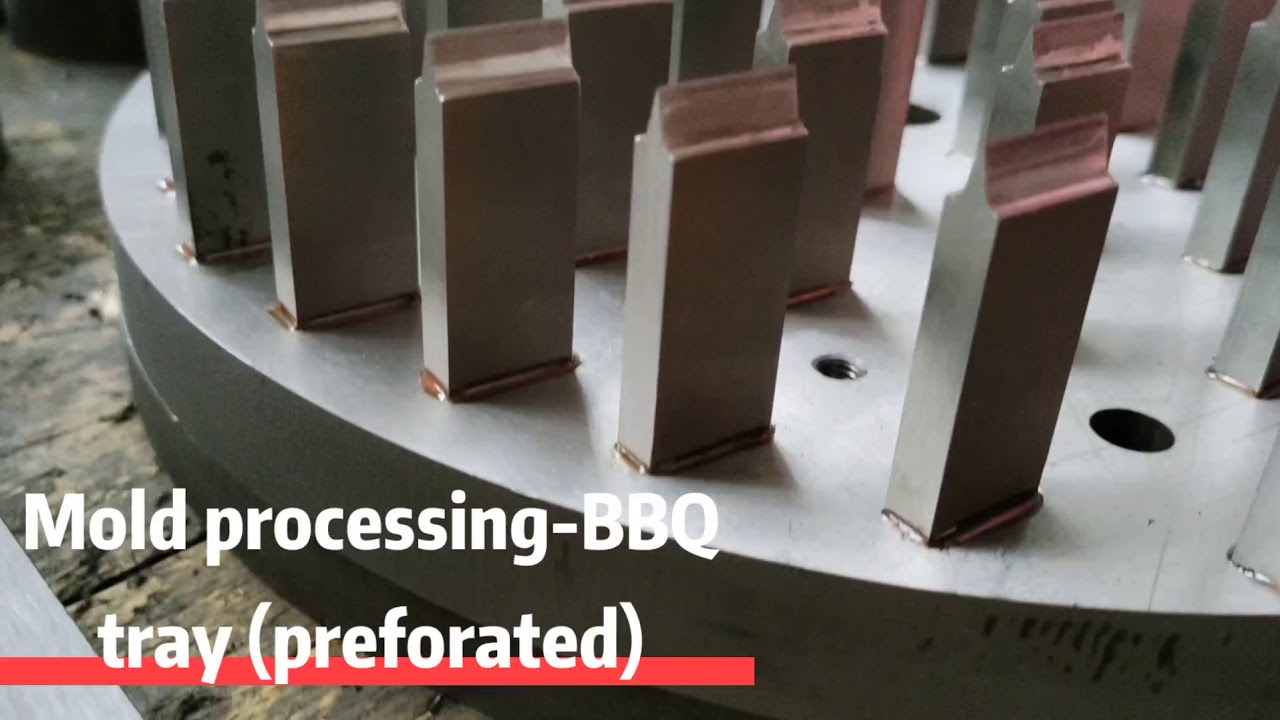 mold processing BBQ traypreforated 20200619 - YouTube