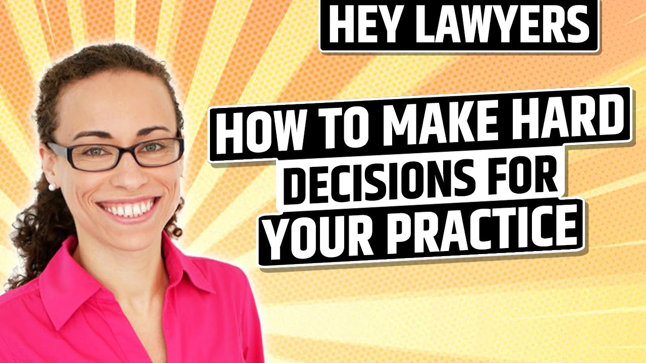 How To Make Hard Decisions For Your Practice - YouTube