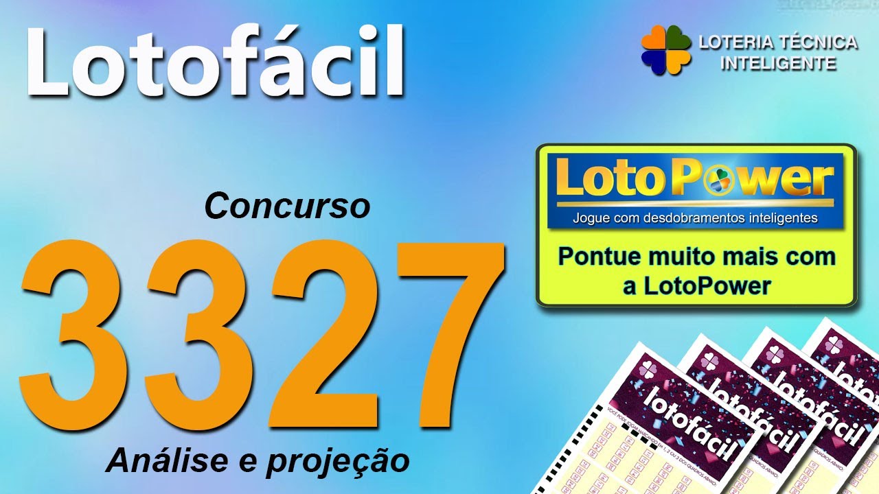 ANÁLISE E PROJEÇÃO PARA O CONCURSO 3327 DA LOTOFÁCIL - YouTube