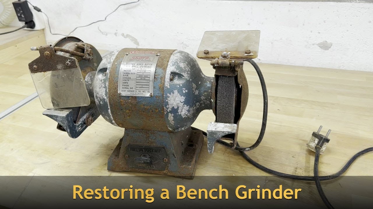 Old Bench Grinder - FULL RESTORATION - YouTube