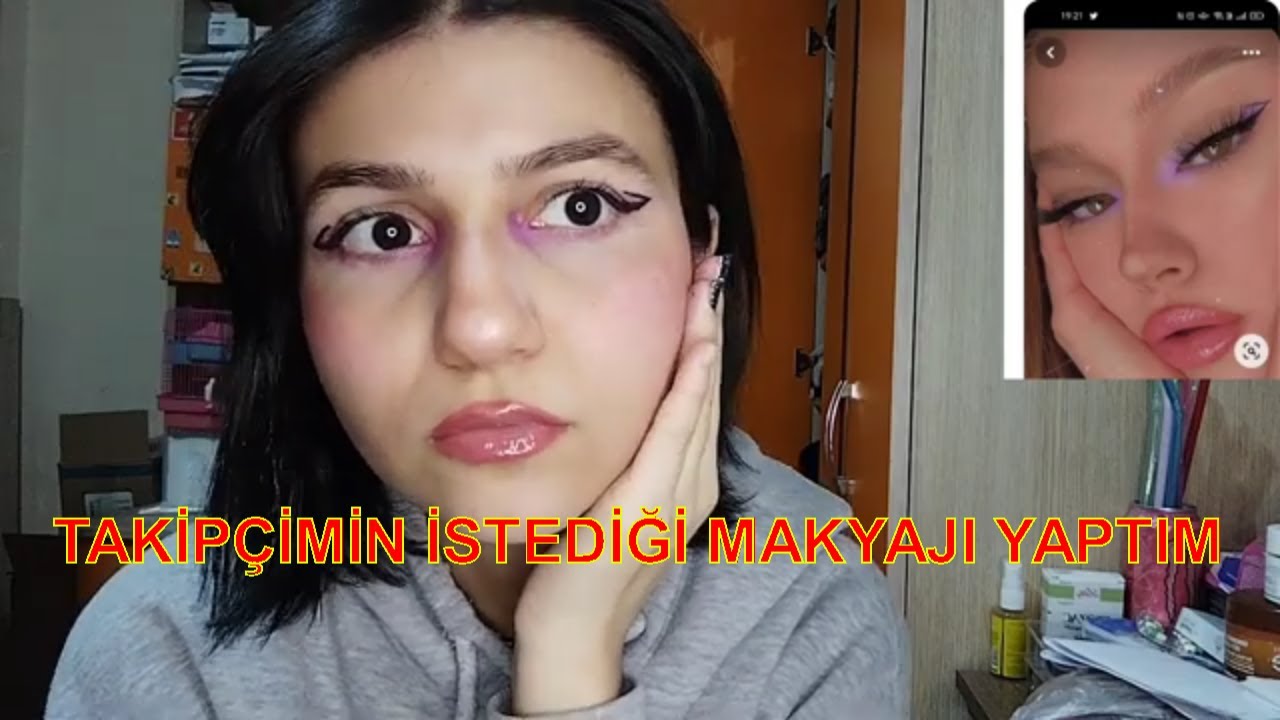 TAKİPÇİMİN İSTEDİĞİ MAKYAJI YAPTIM | EYELINER NASILÇEKİLİR - YouTube
