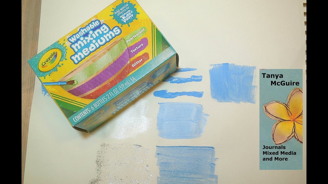 Testing Crayola Mixing Mediums - YouTube