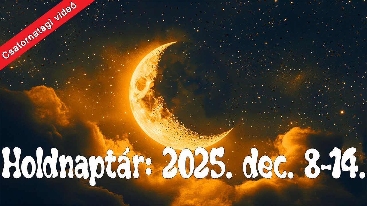 Holdnaptár + napi asztrológiai előrejelzés 2025. dec. 8-14 ...