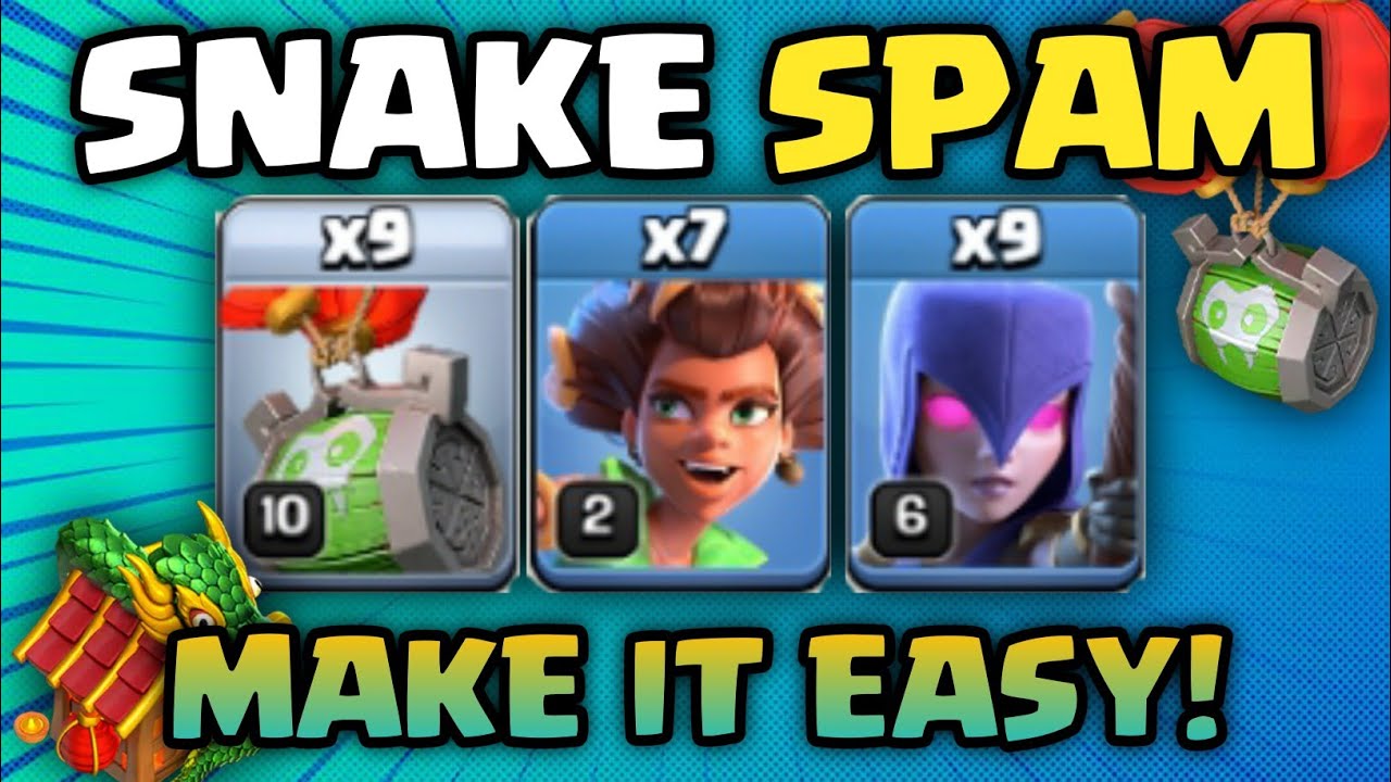 🔥 Unleash the Most Powerful Snake Barrel Attack in Clash of Clans 2025 ...