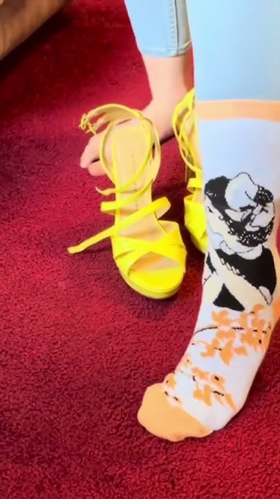 High heels and socks - YouTube