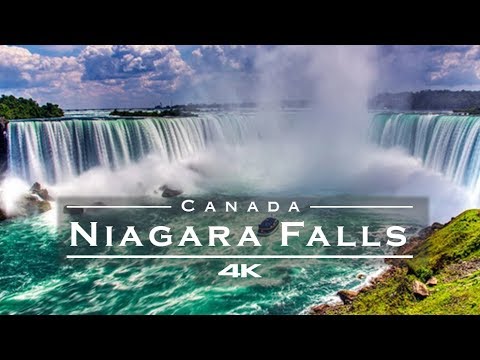 Niagara Falls, Canada 🇨🇦 / USA 🇺🇸 - by drone [4K]