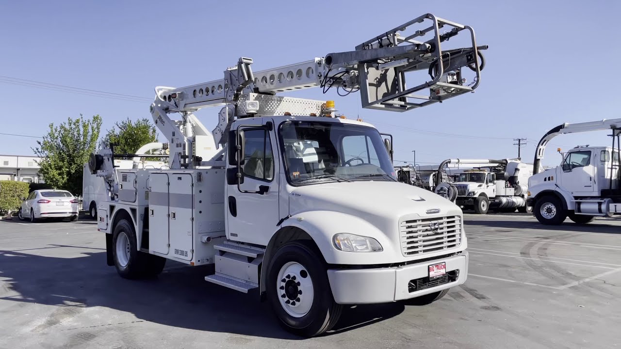 2011 Freightliner M2 Altec AT40C Cable Placing Bucket Truck - YouTube