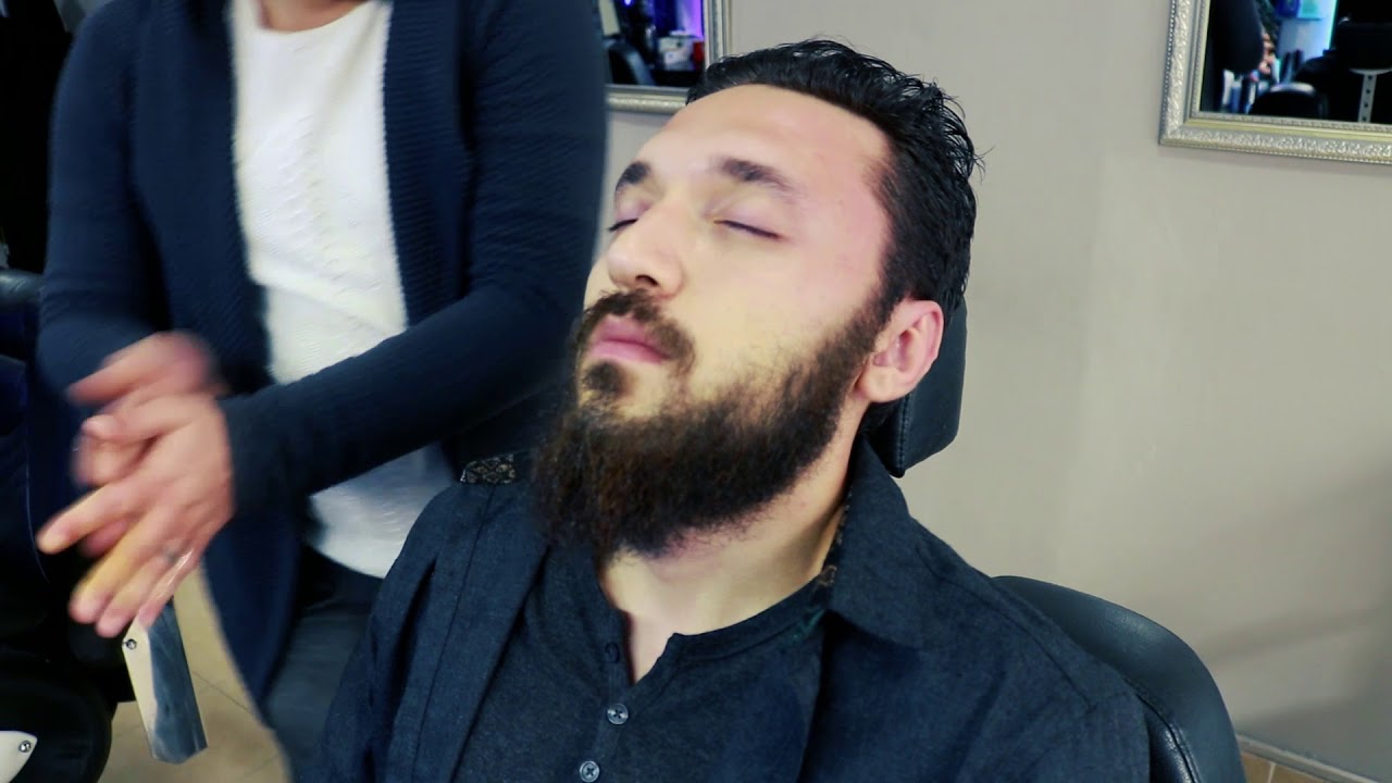ASMR Turkish Barber Face,Head And Back Masssage 71 - YouTube