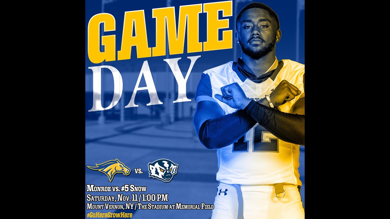 Monroe Mustangs Football vs #5 Snow College - YouTube