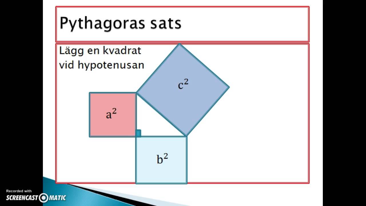 Pythagoras sats - YouTube