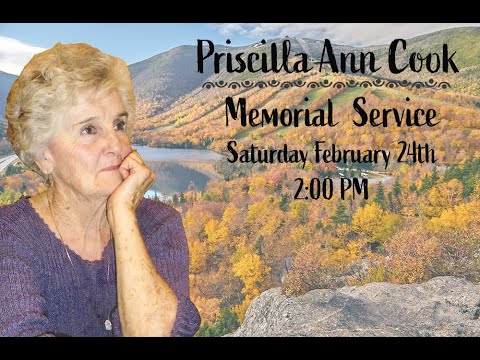 Funeral Service for Priscilla Cook - YouTube