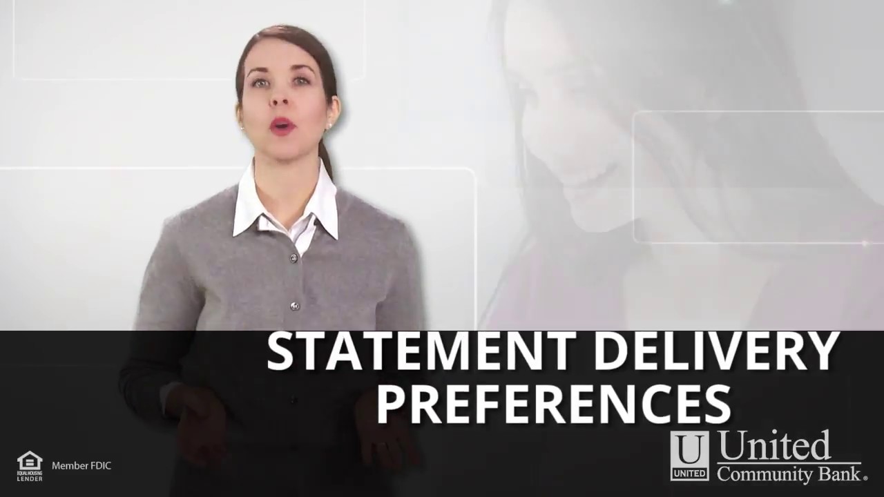 Statement Delivery Preferences - YouTube