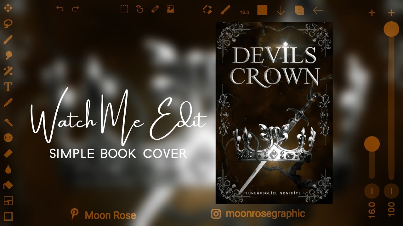 Watch Me Edit | Simple Book Cover - YouTube
