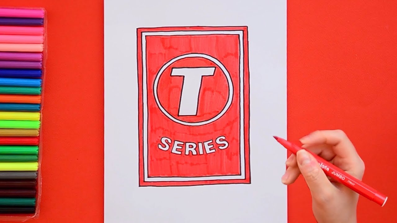 How to draw T-Series Logo - YouTube