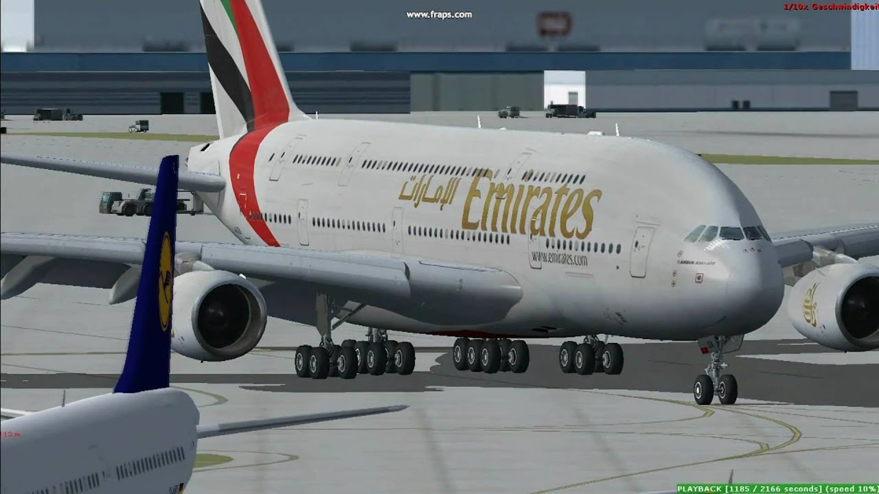 First Emirates A380 landing at Frankfurt am Main [1080p] - YouTube