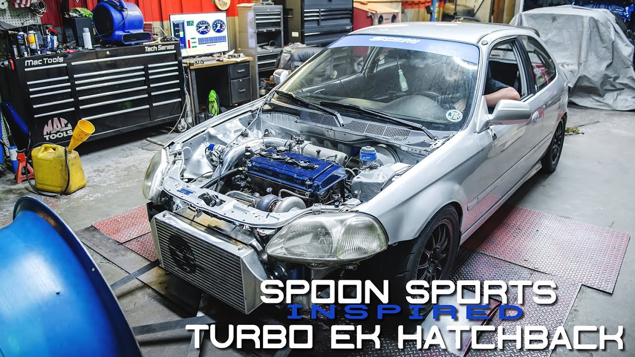 Spoon Sports Inspired Turbo Honda Civic EK Hatchback | Stock Block ...
