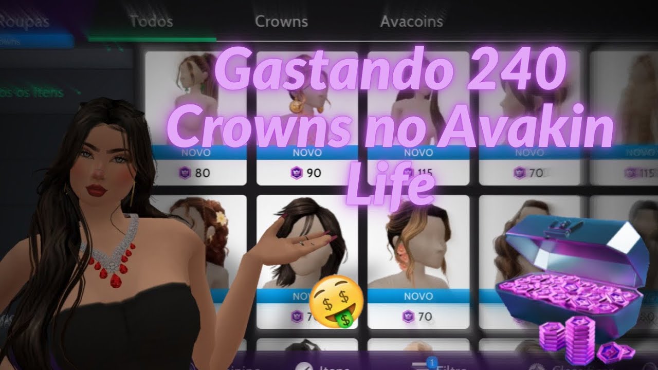 Gastando 240 Crowns no Avakin Life!! 🤑 - YouTube