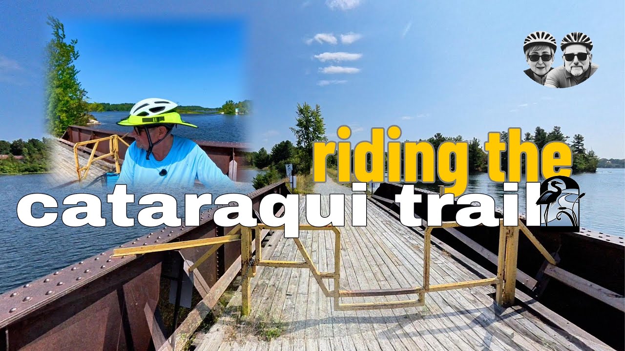 Riding Cataraqui Trail Strathcona Sydenham Lake - YouTube
