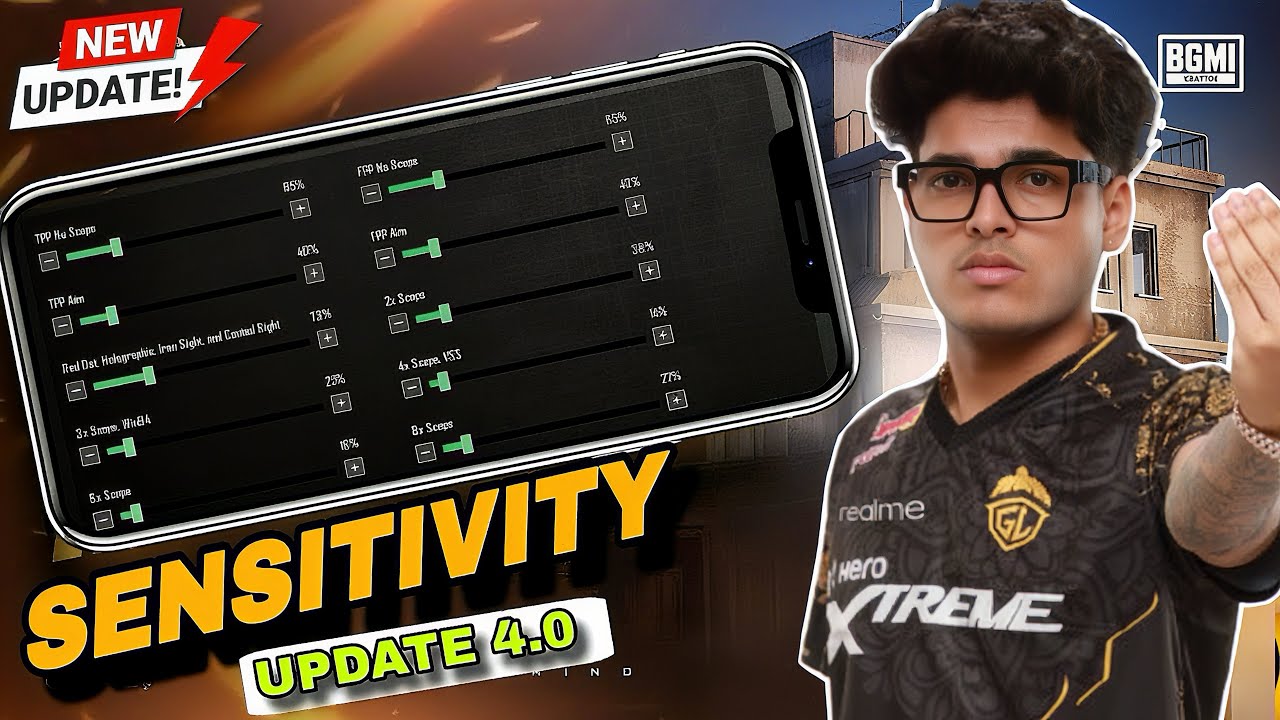 "New Jonathan BGMI Sensitivity Revealed 😱 Pro Controls & Sensitivity ...