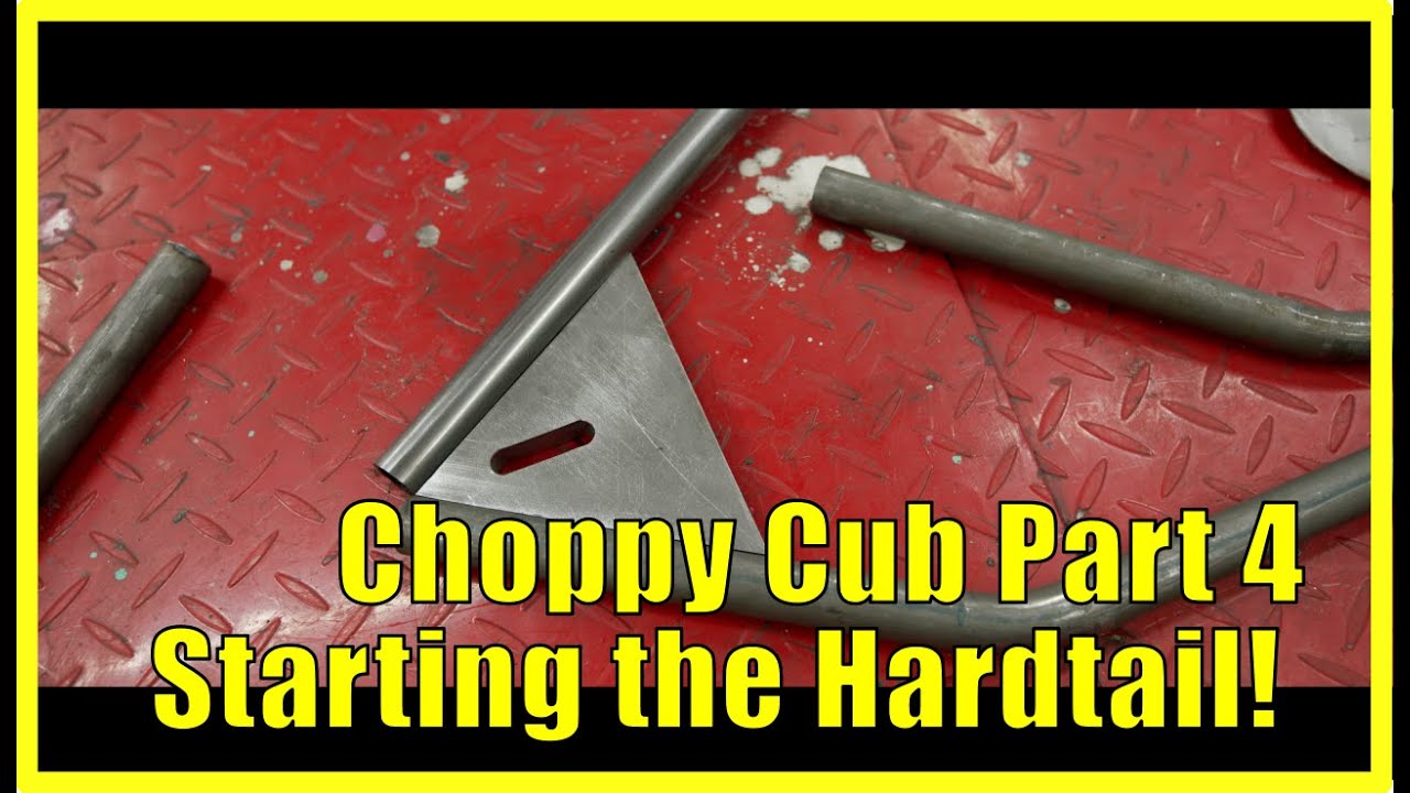 Honda CHOPPY CUB BUILD PT4 - Starting the Hardtail! - YouTube