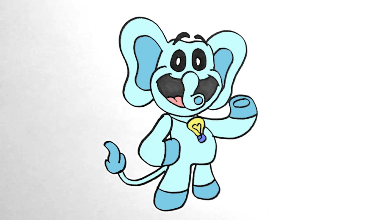 How to Draw BUBBA BUBBAPHANT | POPPY PLAYTIME - YouTube